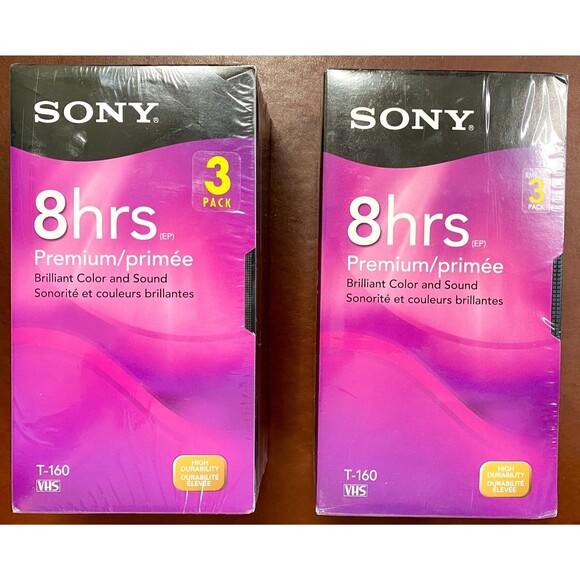 Sony | Cameras, Photo & Video | Sony 8 Hrs 6 Premium T6vl Blank Vhs ...